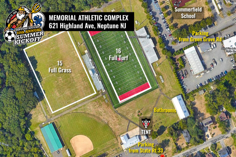 NSA Soccer Tournament Field Maps - Neptune Soccer Association