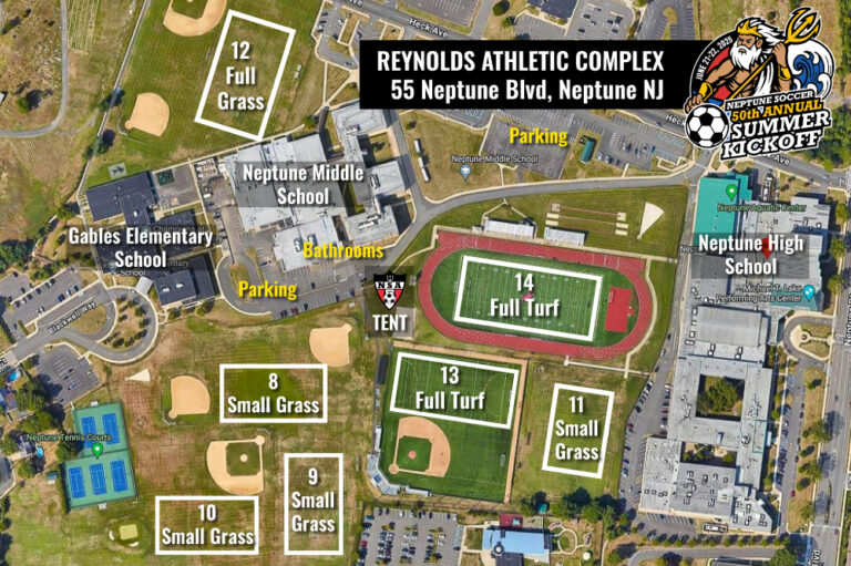 NSA Soccer Tournament Field Maps - Neptune Soccer Association